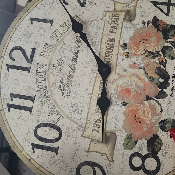 Wall Decor | Vintage Floral Wall Clock | Poshmark